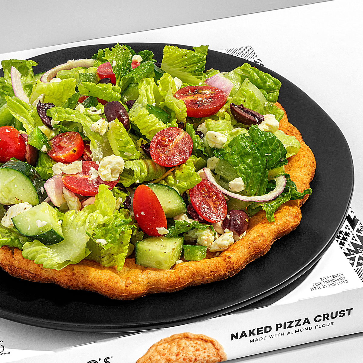 Grilled Greek Salad Pizza